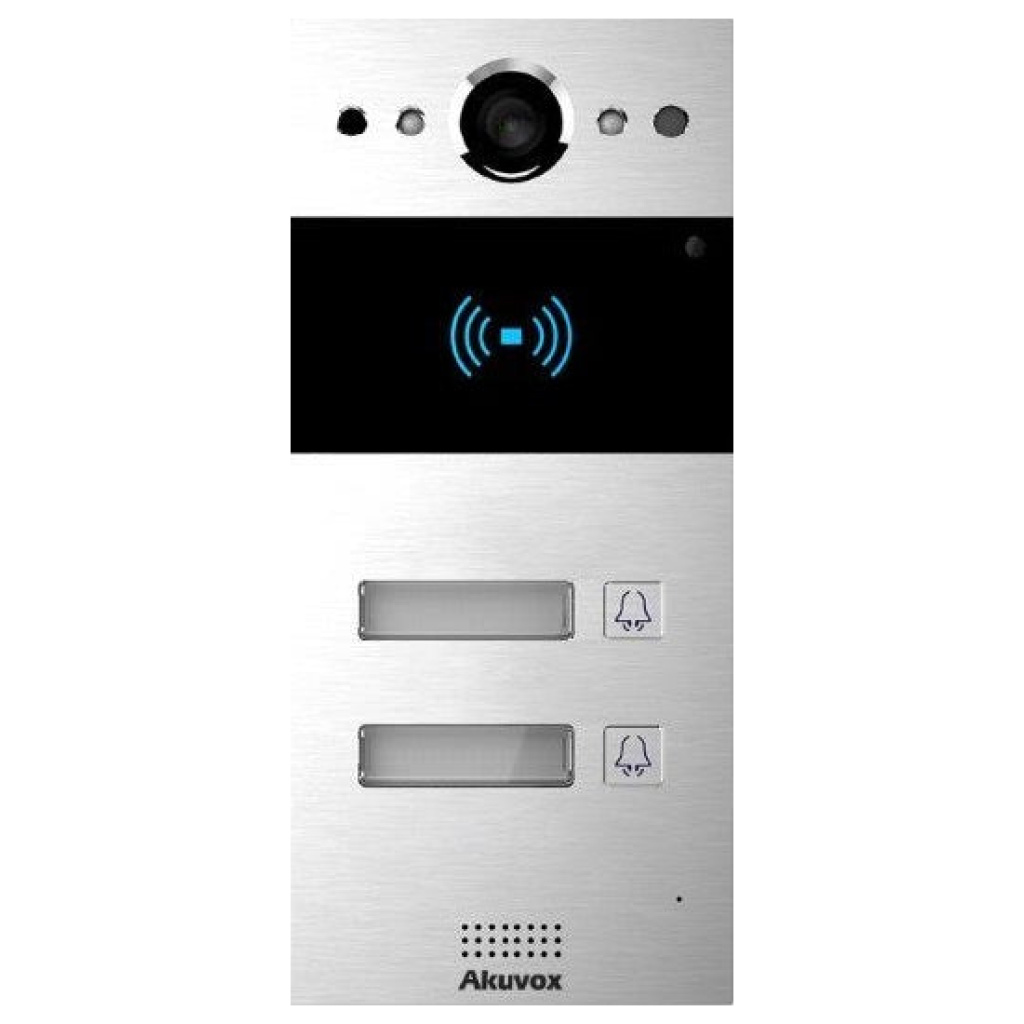 Akuvox R20B X2 SIP Surface Mount Video 2 Button Intercom with 2 Relays ...