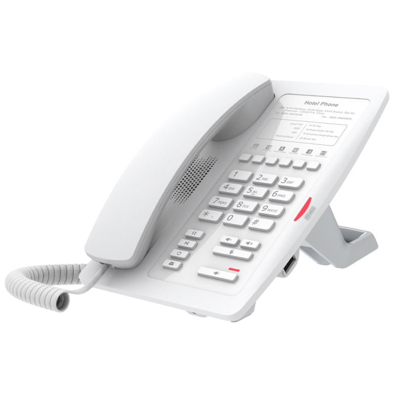 H3 - Fanvil SIP Phone for Hotels - White - Aristel Networks