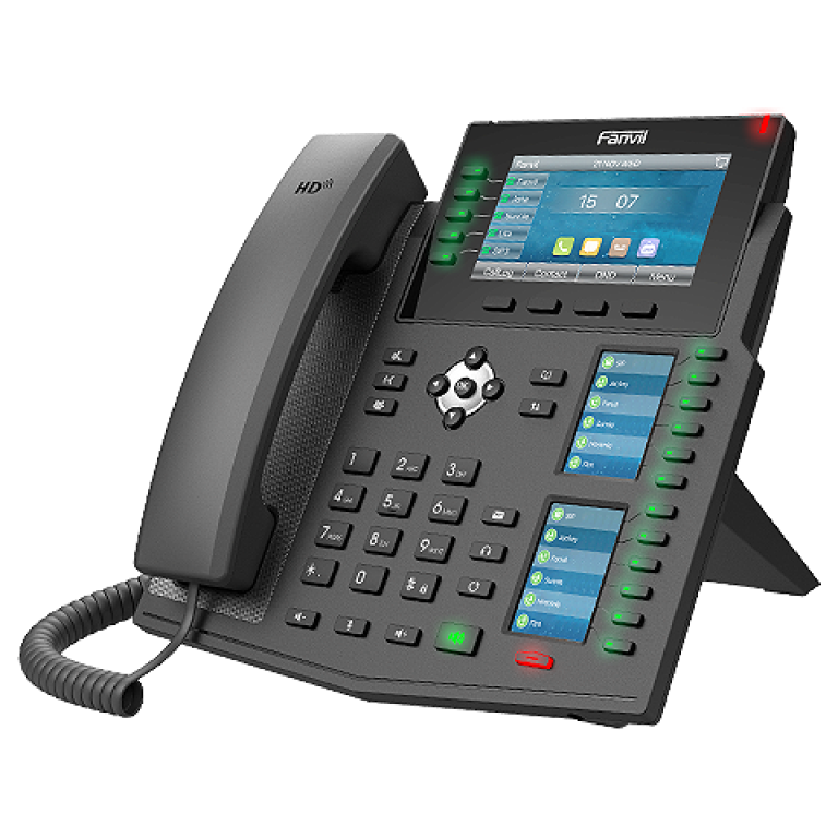 X6U || Fanvil Deluxe IP Phone - 3 Colour Displays - Aristel Networks