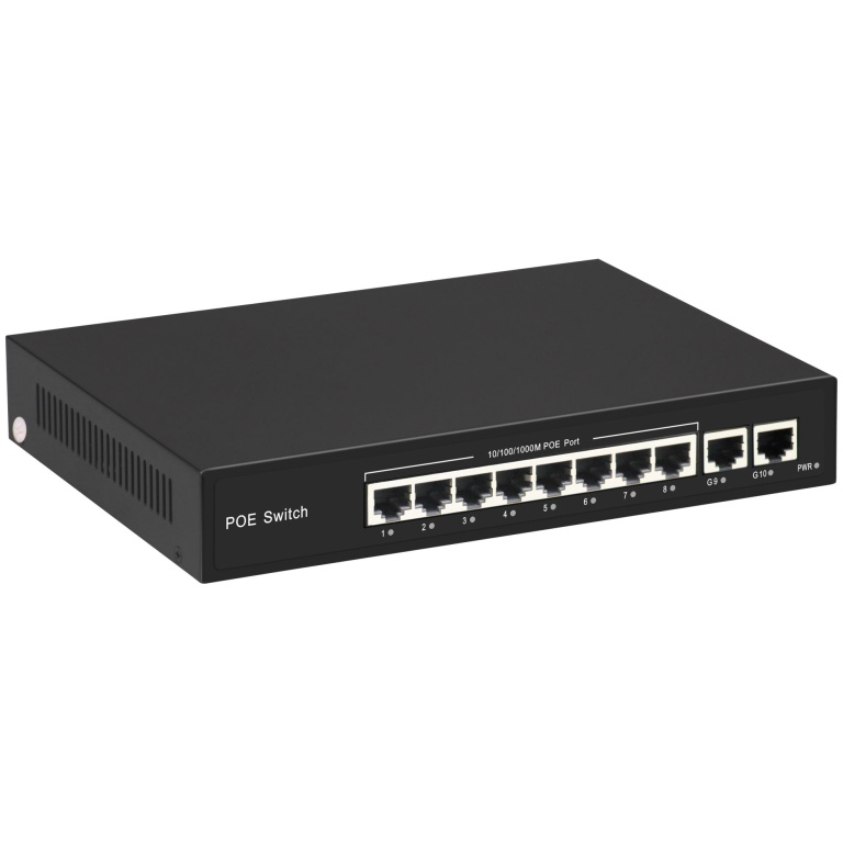 10 Port POE Gigabit Switch ANG1010