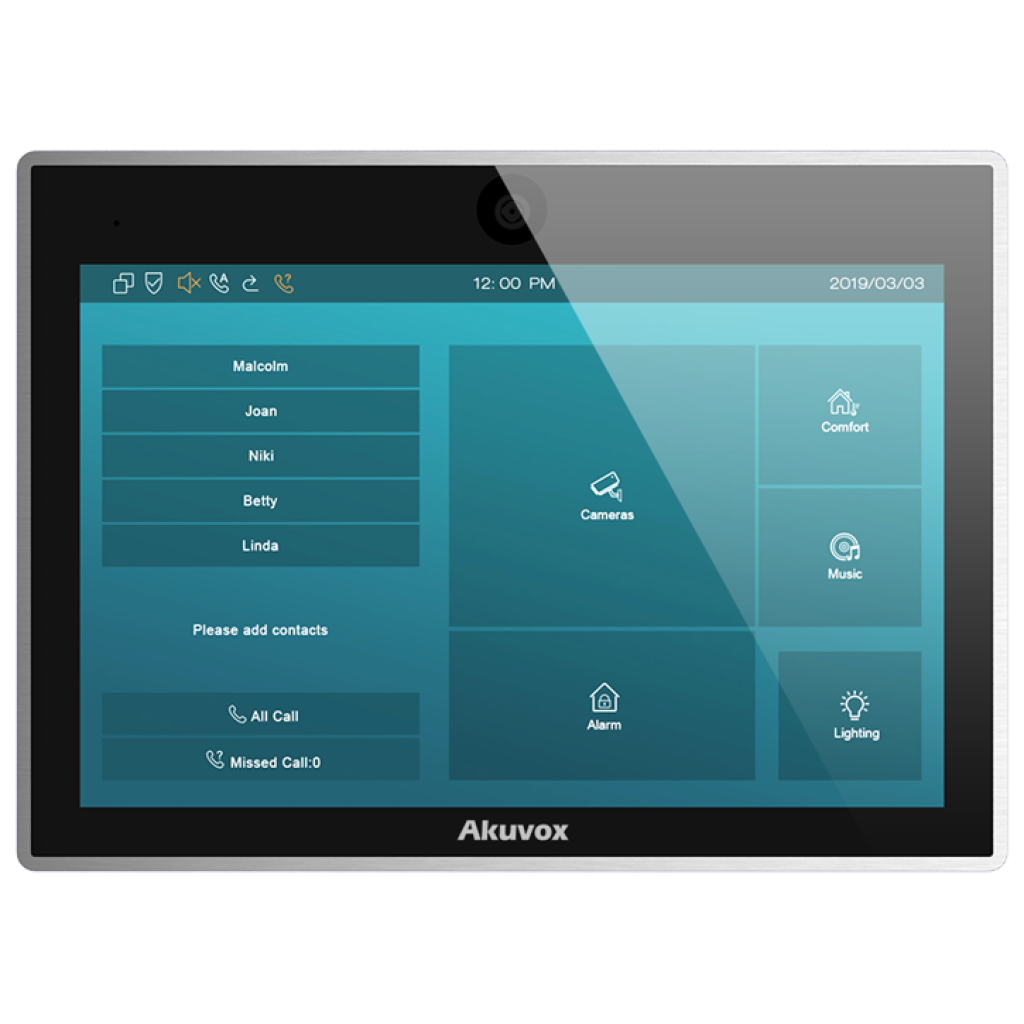 IT83W-AKUVOX Wireless Touch Screen Panel 10" Display for Door intercoms - Aristel Networks