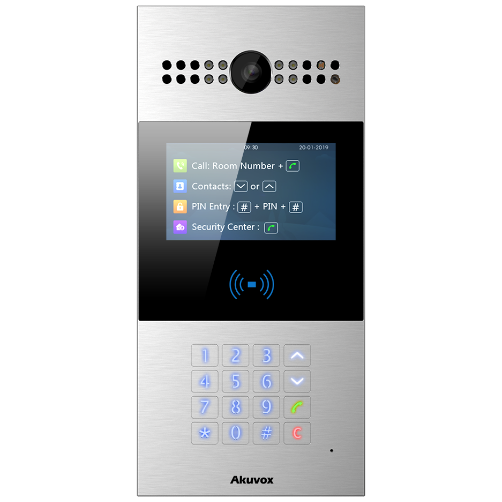 AKUVOX R28A SIP Video intercom with LCD, Keypad and Card Reader ...
