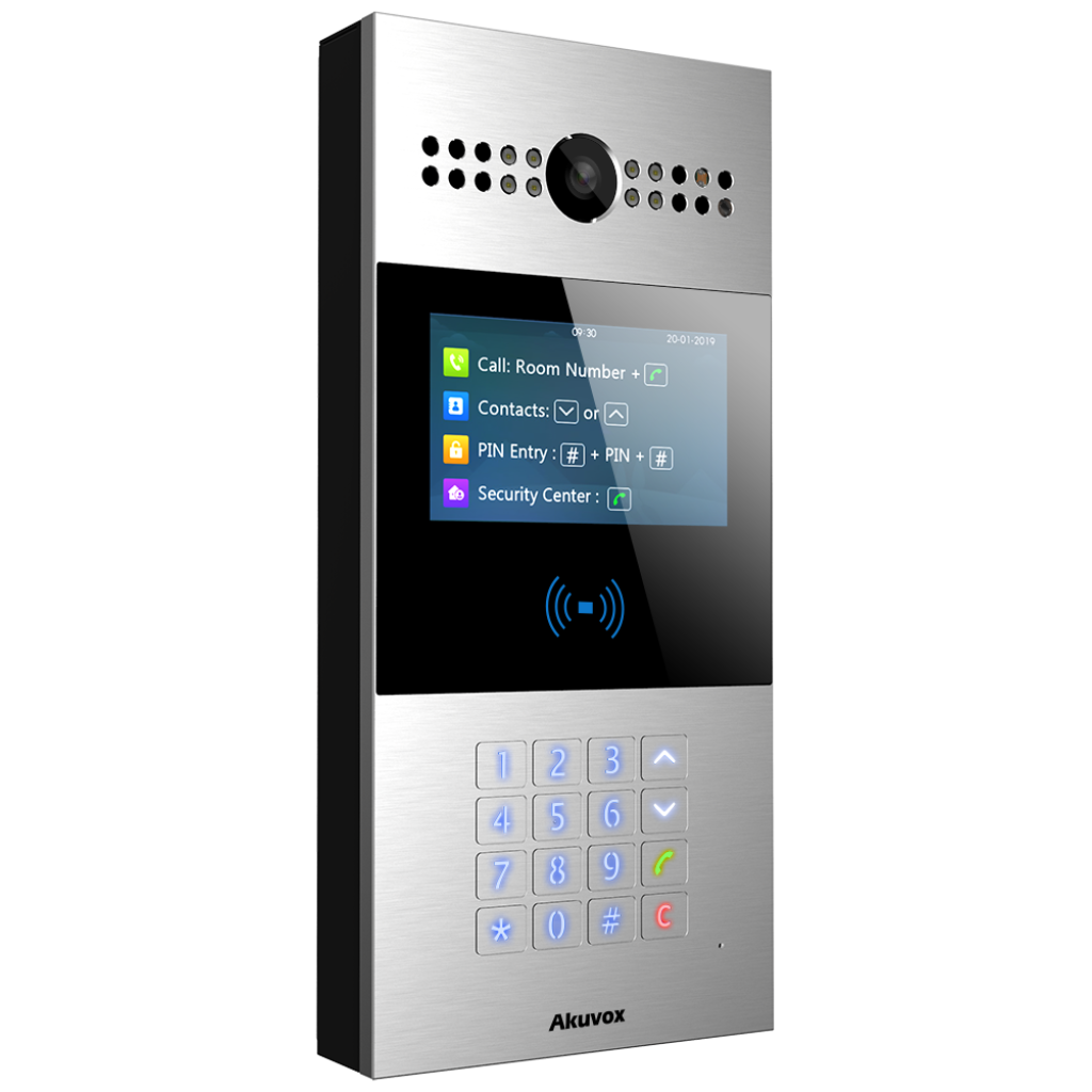 AKUVOX R28A SIP Video intercom with LCD, Keypad and Card Reader - Aristel Networks