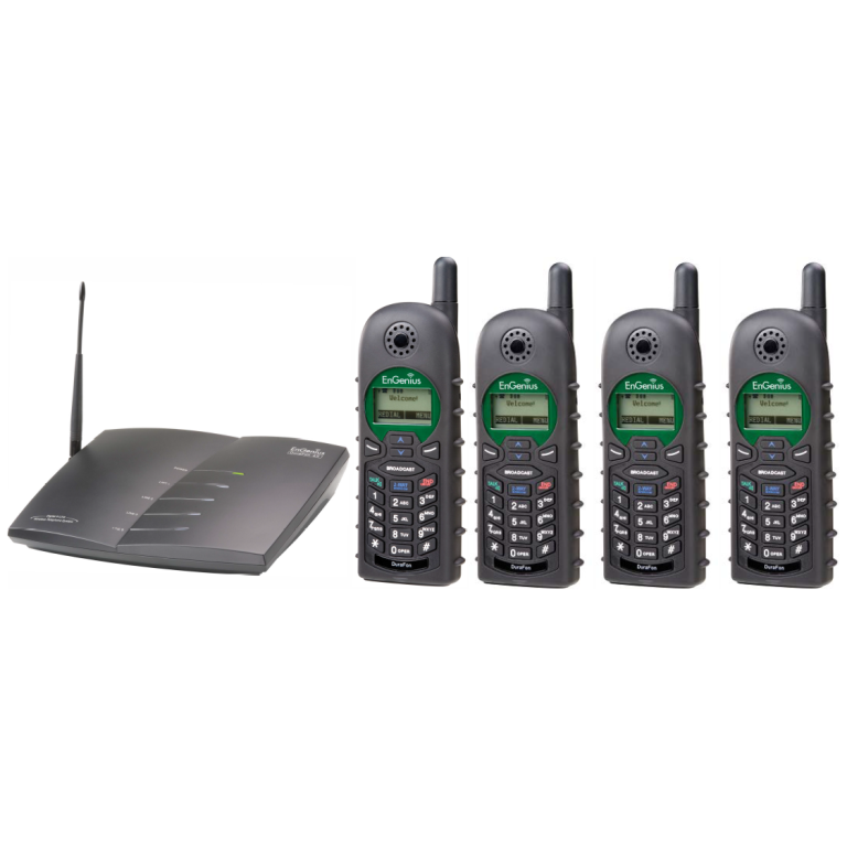 EnGenius Durafon SP9228QUADA SP9228PRO - Long Range Cordless QUAD PACK ...